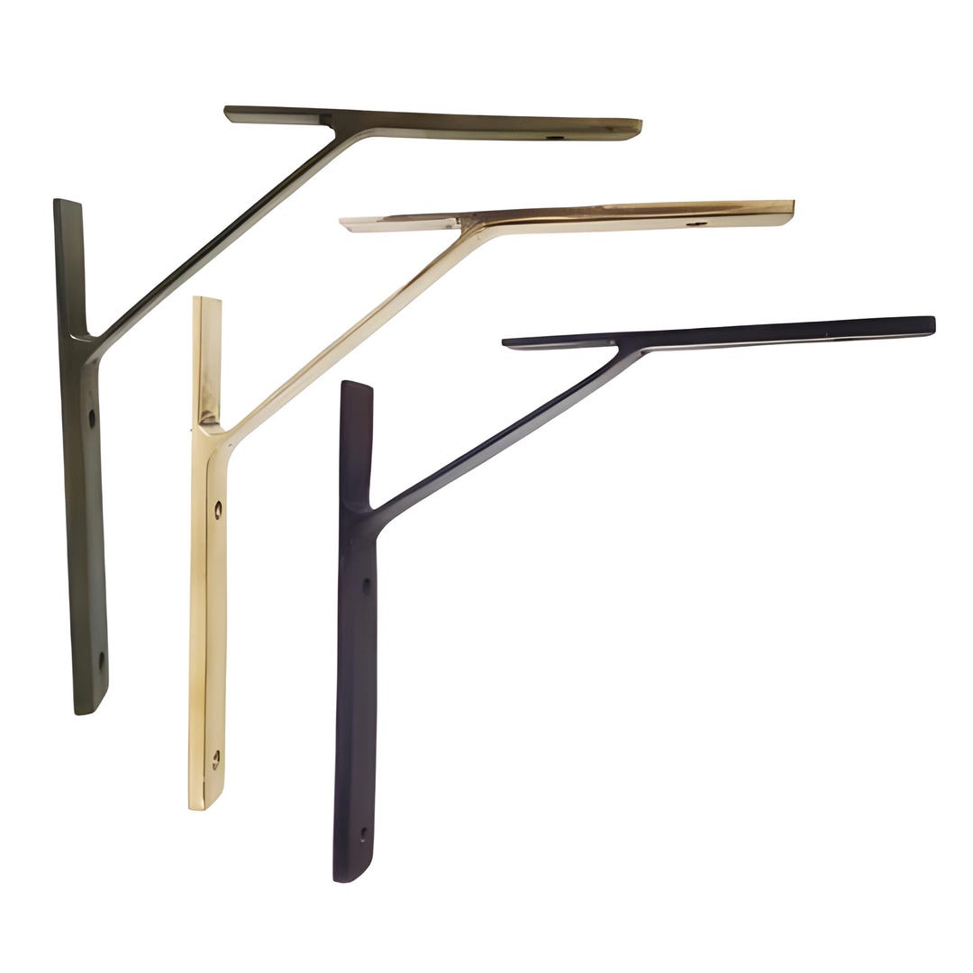 Set of Vintage Classic Simple Shelf Bracket Books Photos Antique Solid ...