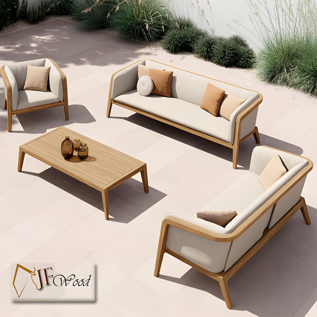 Cheli Patio Sofa Sets, Coffee Table Garden Furniture. Minimalist ...