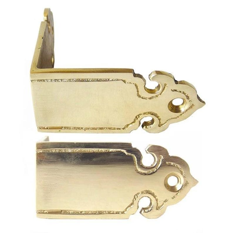 Set of Barn Anchor Corner Protector | Box Corner Gurard | 53mm Brass ...