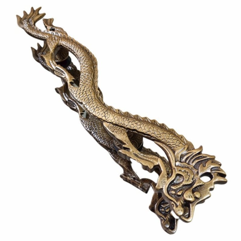 1 Pair Dragon Door Handle Pull and Knob 35.5" Door Drawer. Aluminum ...