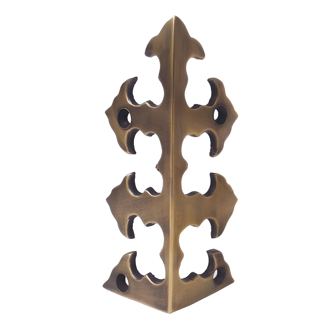 SET of Solid Brass Corner Protector Brass Skiffers, Vintage ANCHOR Box ...