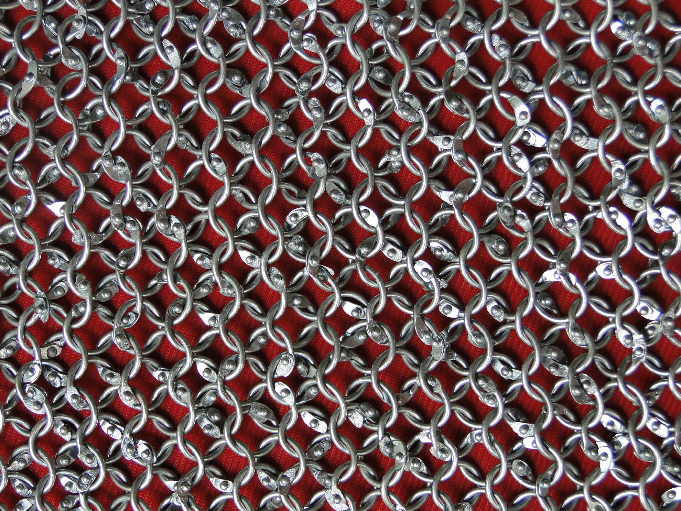 Handamde Mild Steel 8 MM 17 Gauge Roman Lorica Hamata Round Rings ...