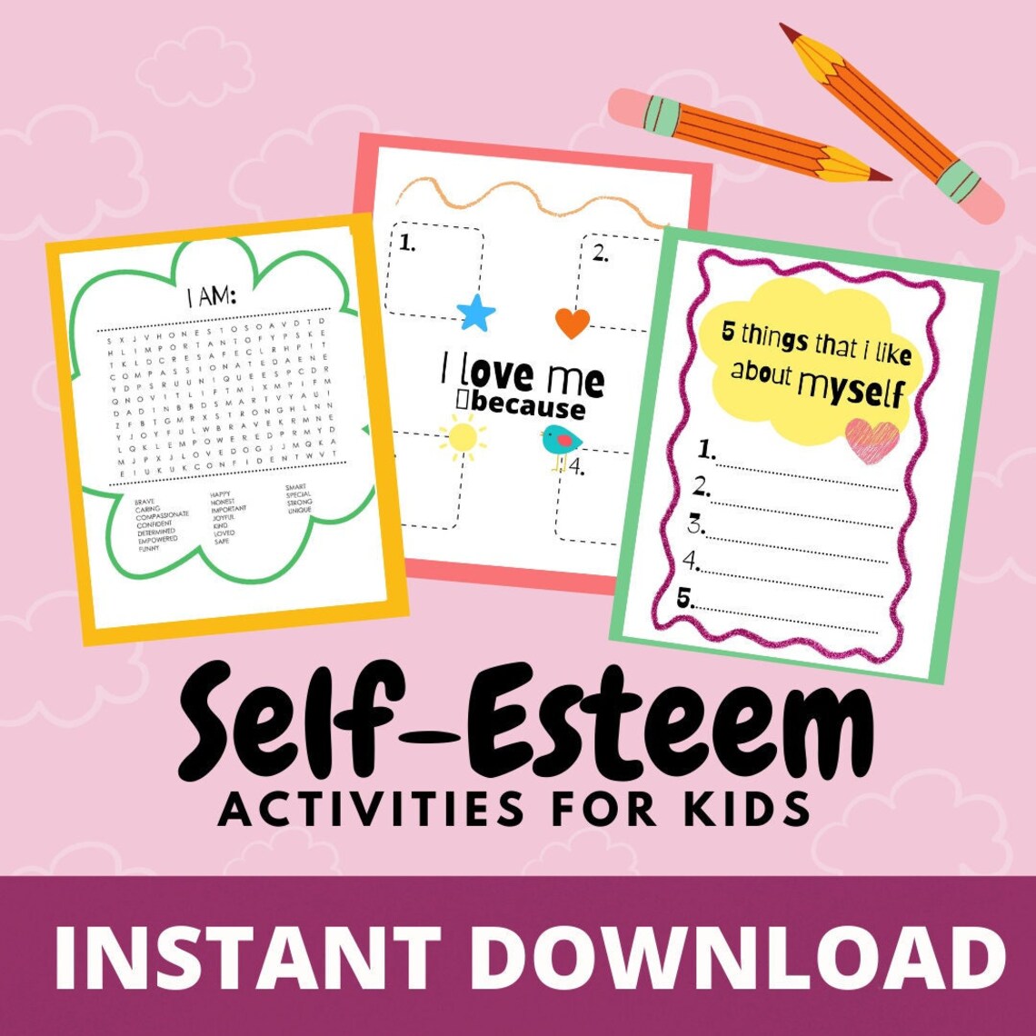 Self-esteem Worksheets | Build Your Child's Self-esteem | Self Esteem ...