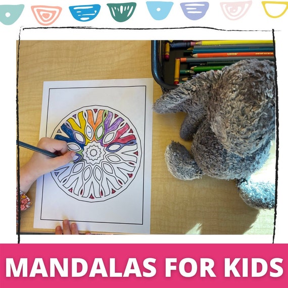Mandala Art Designs Easy For Kids With Colour