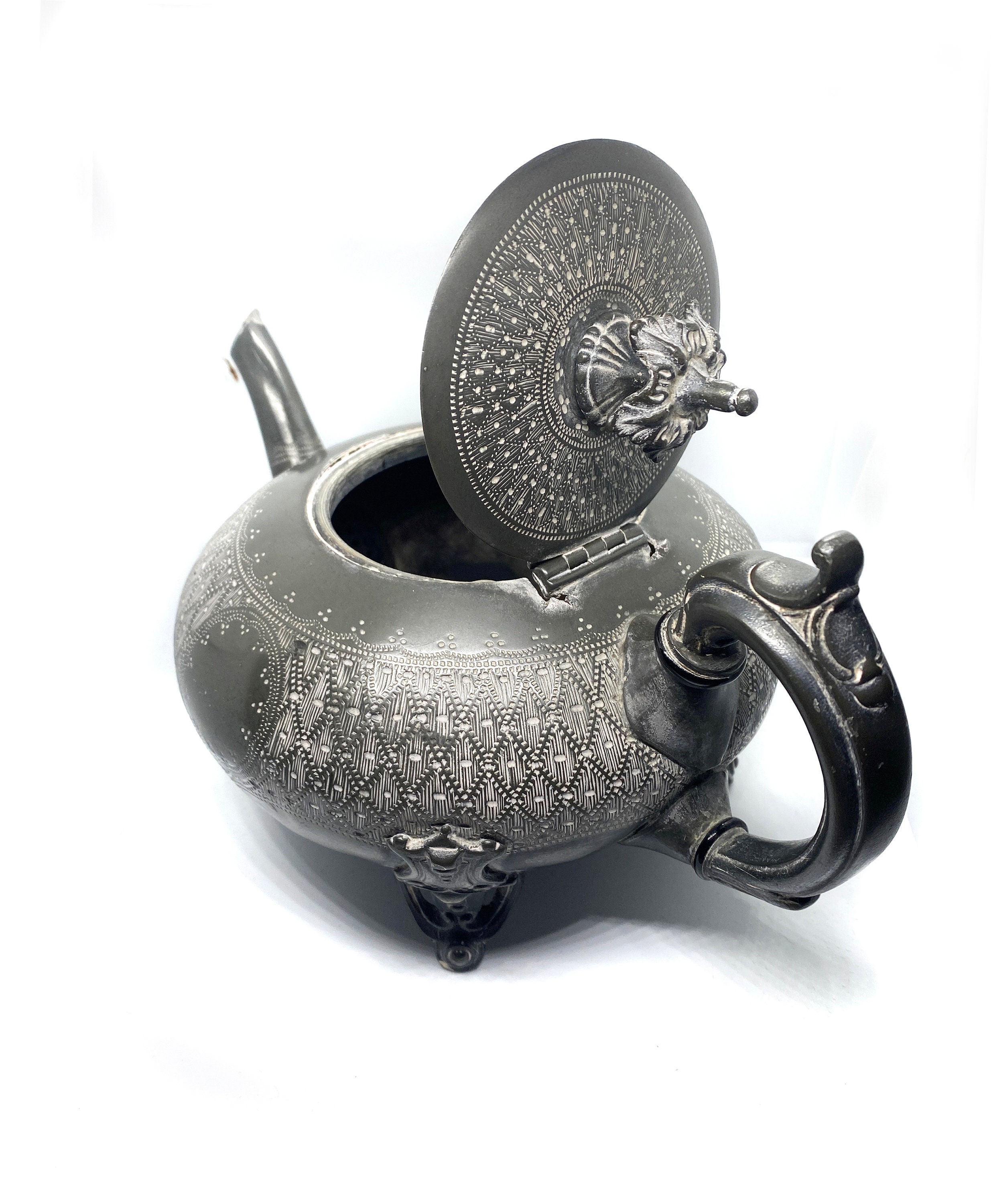 Antique Vintage Teapots Stunning Intricate Design a Display Piece - Etsy