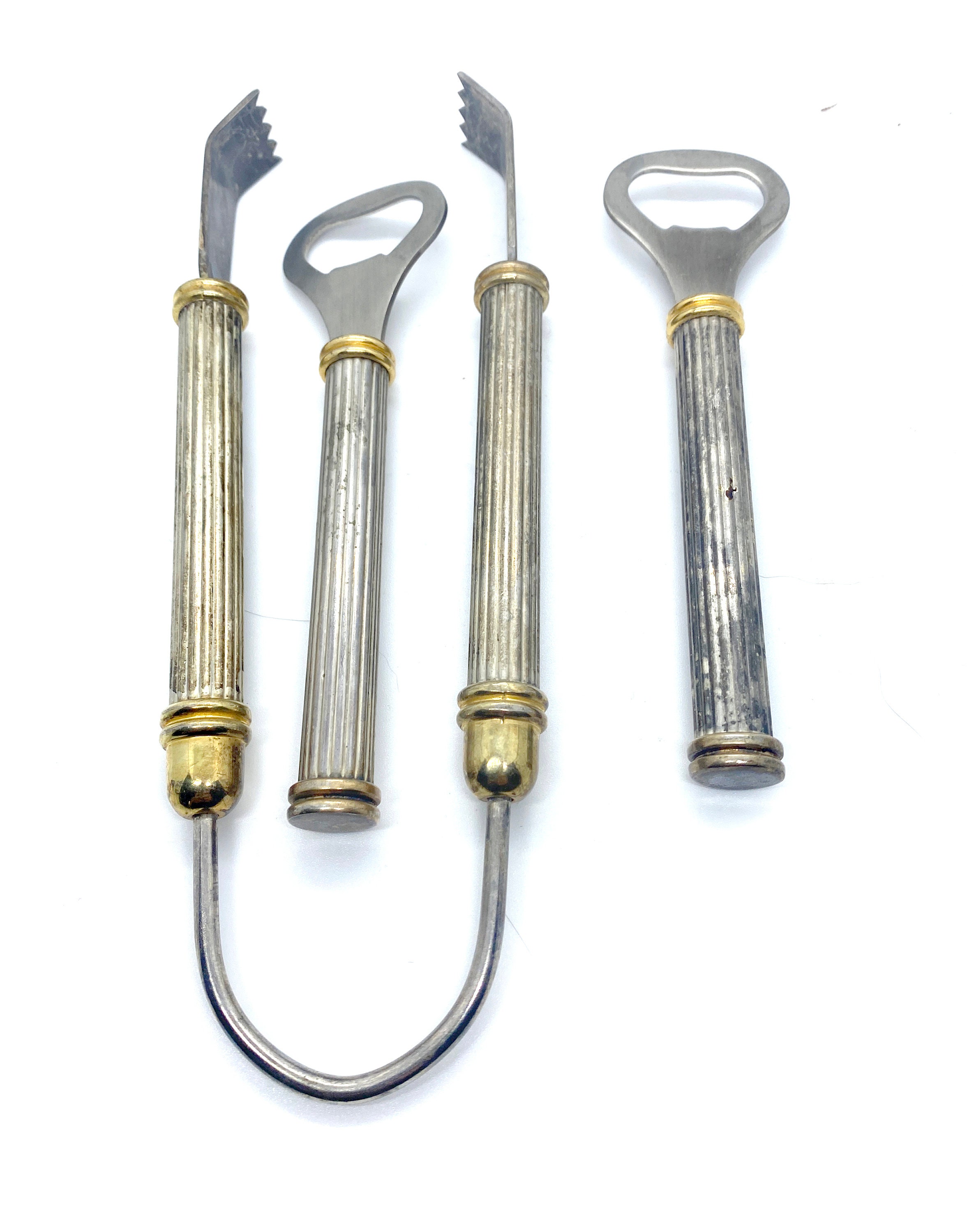 Elegant Ice Grabber With 2 Bottle Openers. Art Deco / Italian Design ...