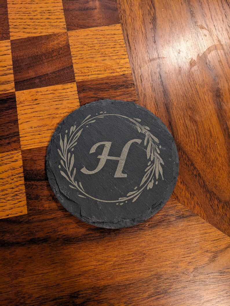 Set of 4: Personalized/customizable Family Crest/name Slate Coasters - Etsy