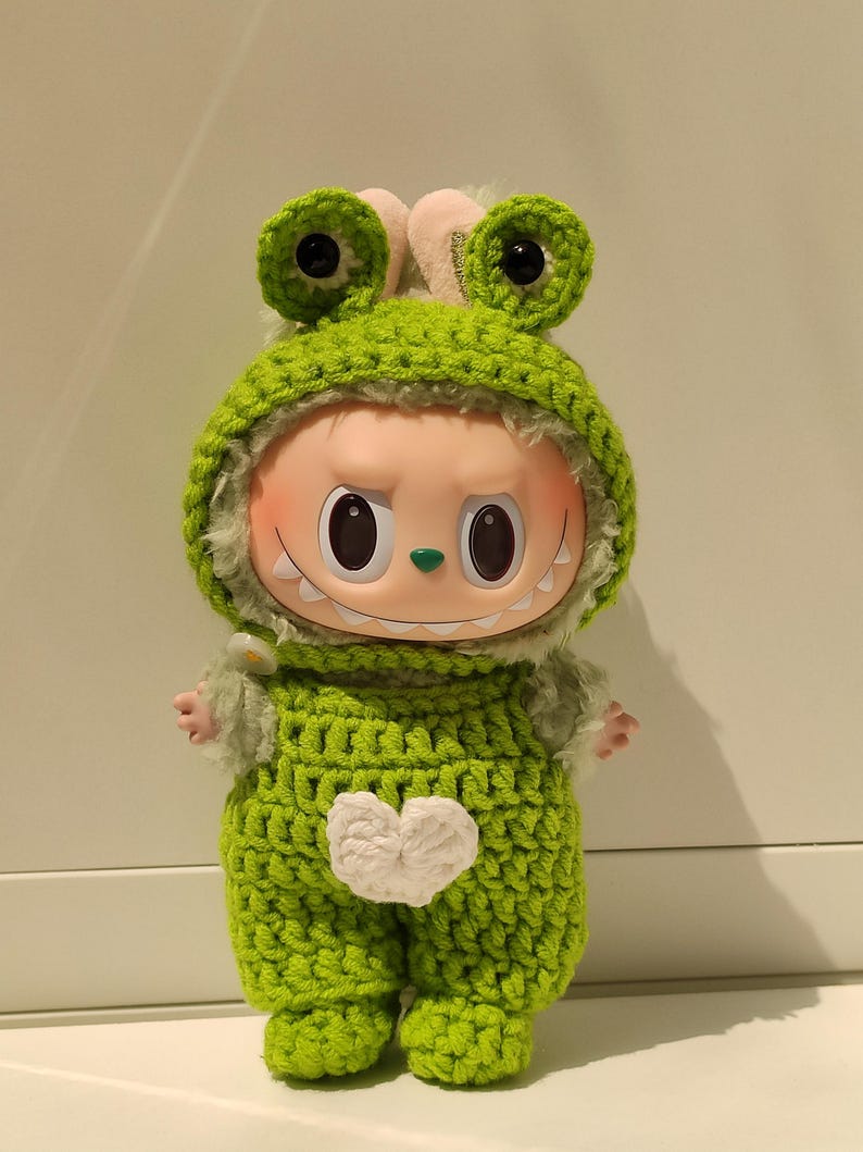 DIY Crochet Labubu Frog Clothes Pattern With Step by Step Instructions ...