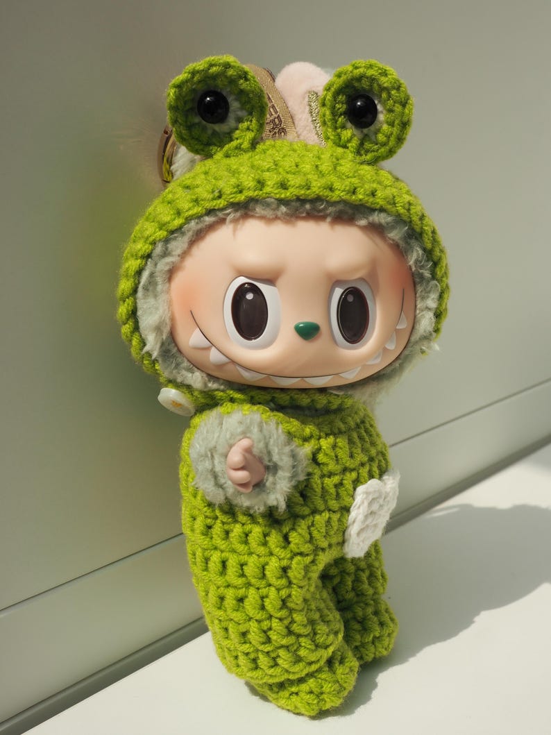 DIY Crochet Labubu Frog Clothes Pattern With Step by Step Instructions ...