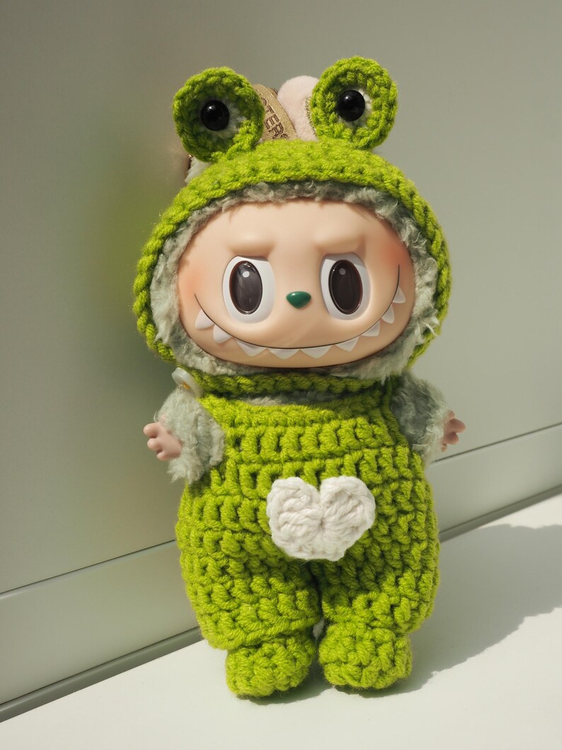 DIY Crochet Labubu Frog Clothes Pattern With Step by Step Instructions ...