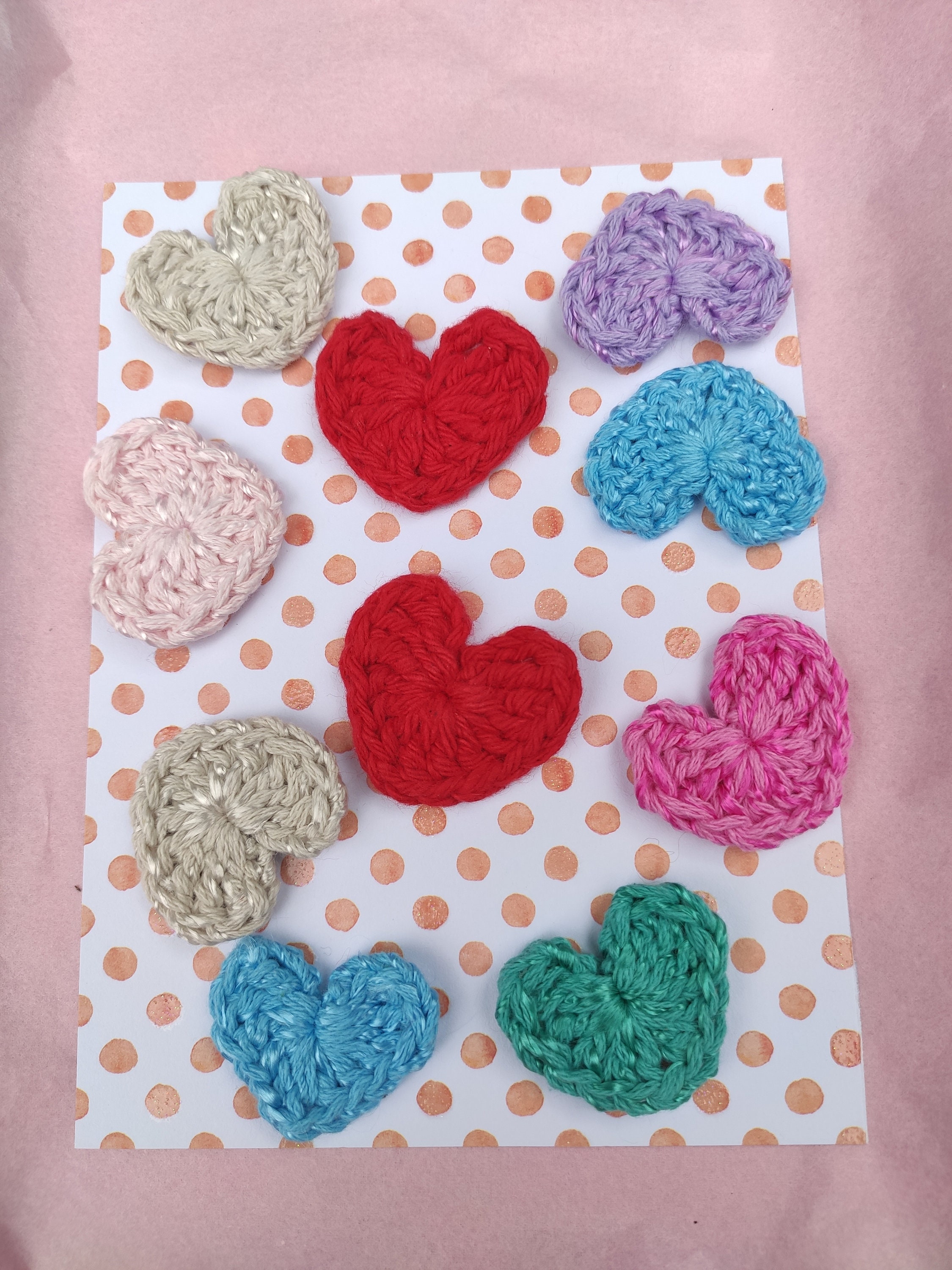 Crochet Pattern Mini Heart With Step by Step Picture Instructions/easy ...