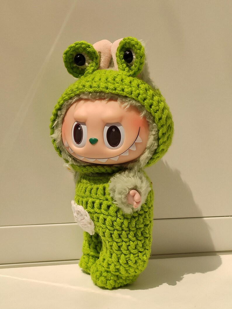 DIY Crochet Labubu Frog Clothes Pattern With Step by Step Instructions ...