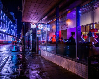 Canada Street Night Time Poster Housewarming Wall Art - Etsy