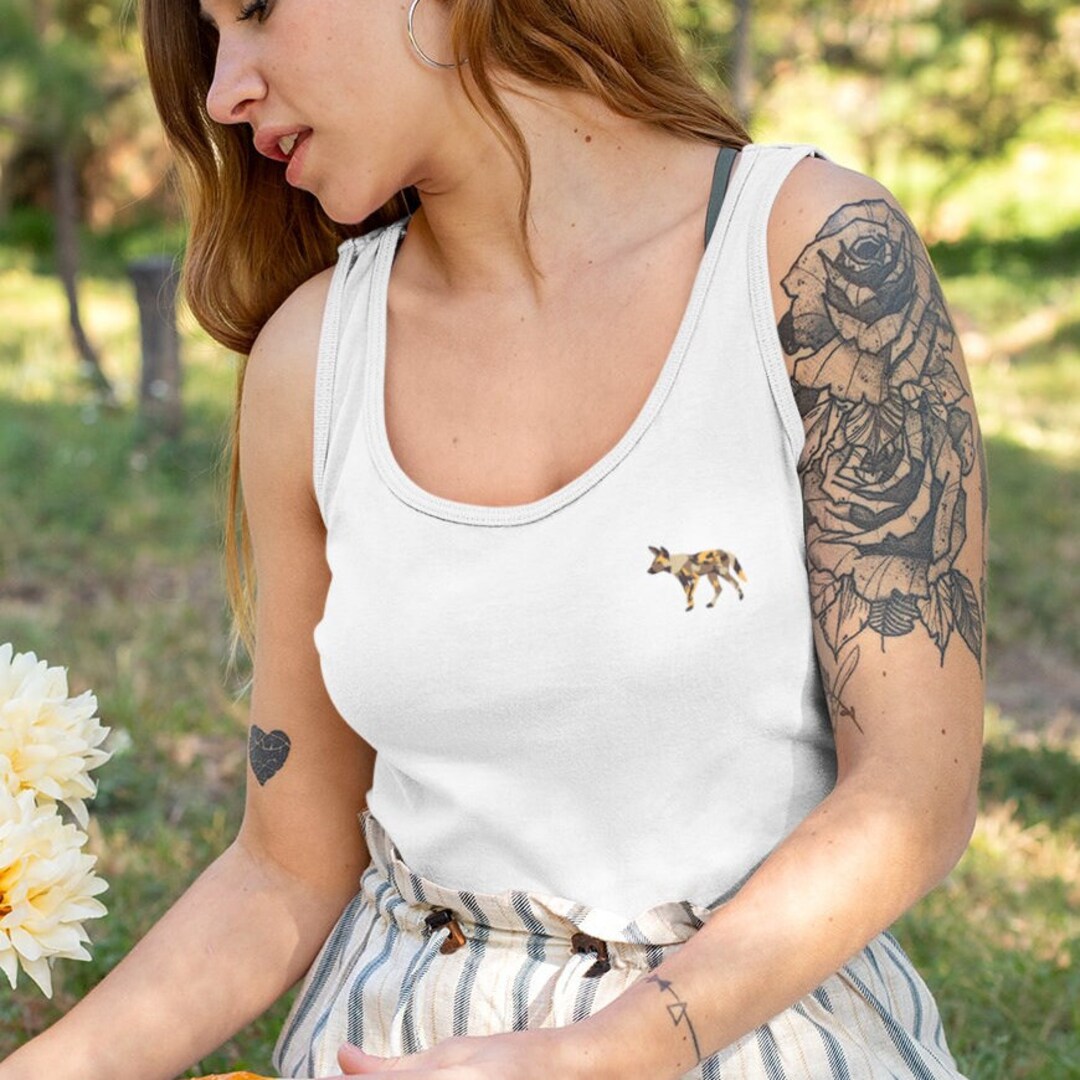 African Hunting Dog Vest Top, African Hunting Dog, Vest Top, Tank Top ...