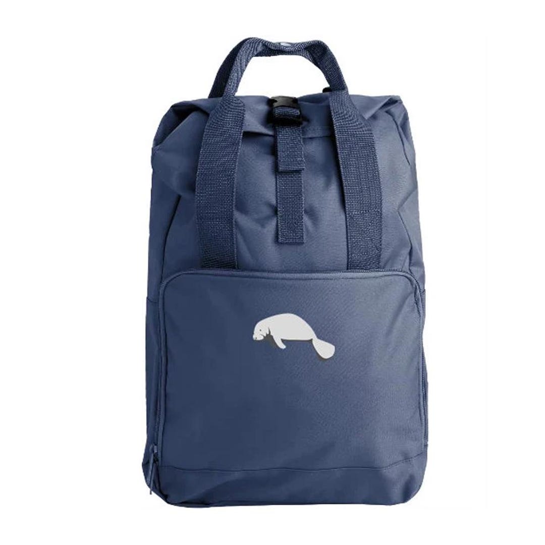 Manatee Embroidered Backpack, Manatee Bag, Embroidered Manatee, Manatee ...