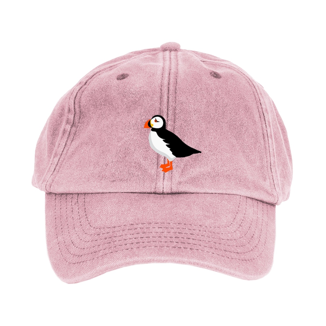 Puffin Embroidered Vintage Cap: Brushed Cotton - Etsy
