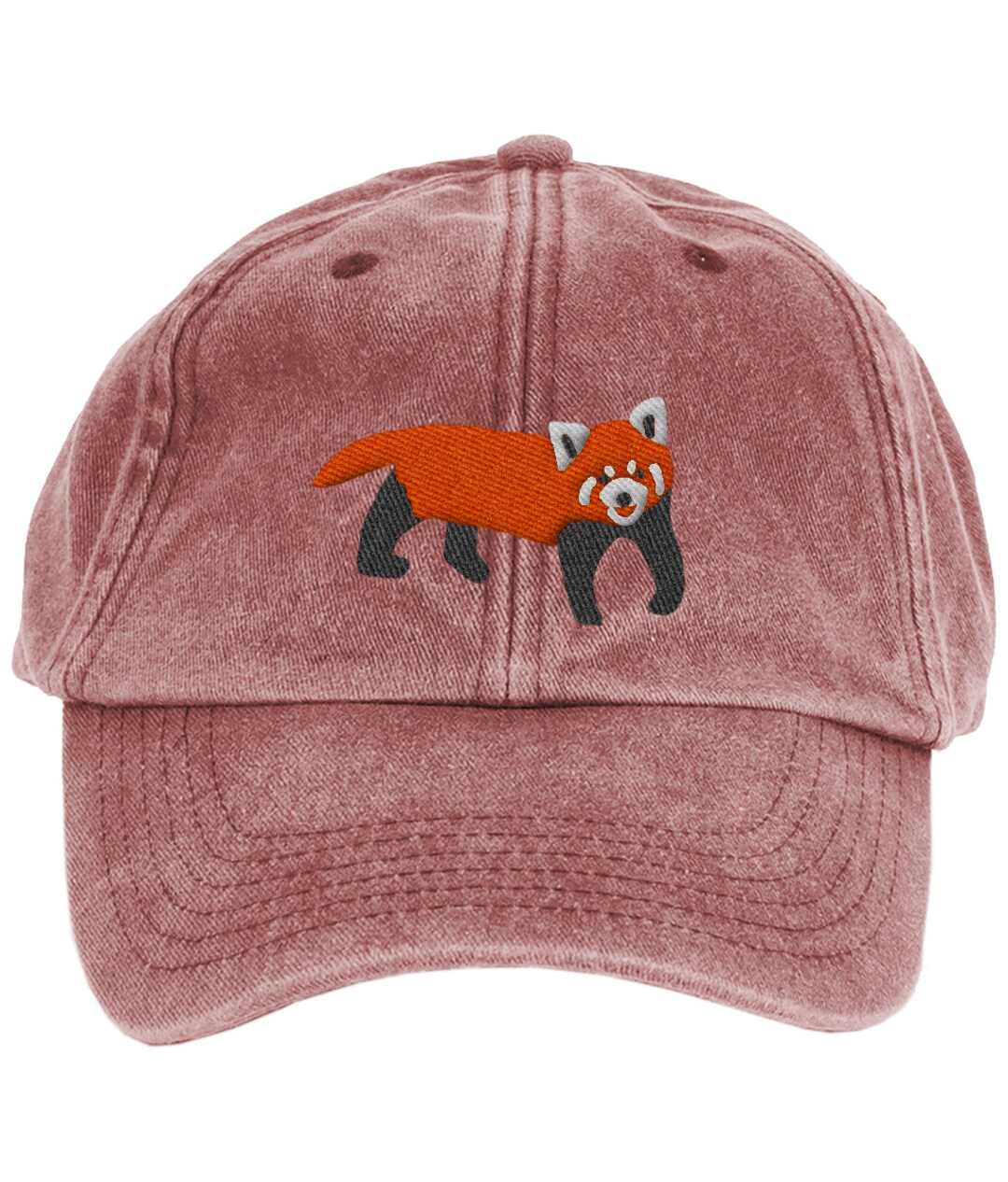 Red Panda Cap, Red Panda Hat, Embroidered Red Panda Cap, Red Panda Gift ...