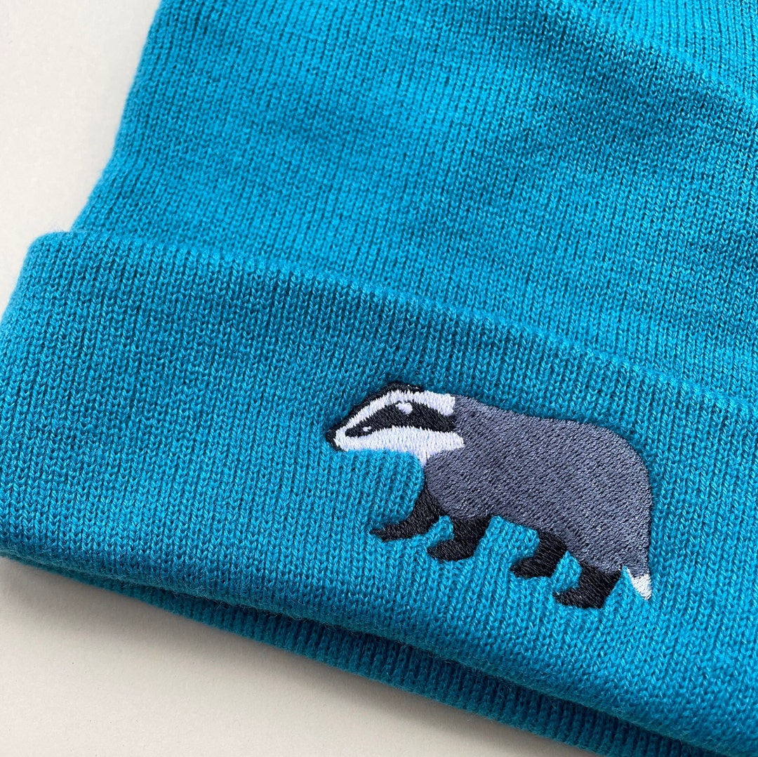 Badger Hat, Badger Embroidered Beanie, Badgers, Badger Hat, Ethical ...