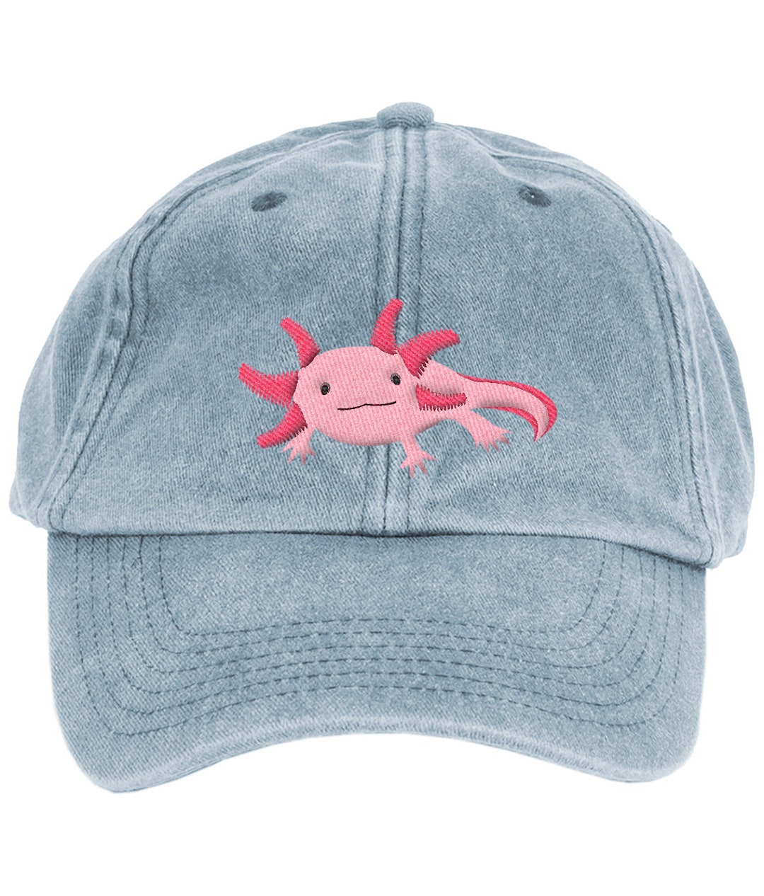 Axolotl Embroidered Cap Axolotl Cap Embroidered Axolotl - Etsy