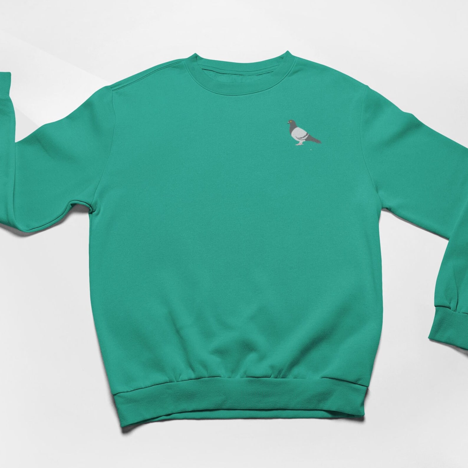 Pigeon Embroidered Jumper: Unisex British Bird Sweatshirt - Etsy
