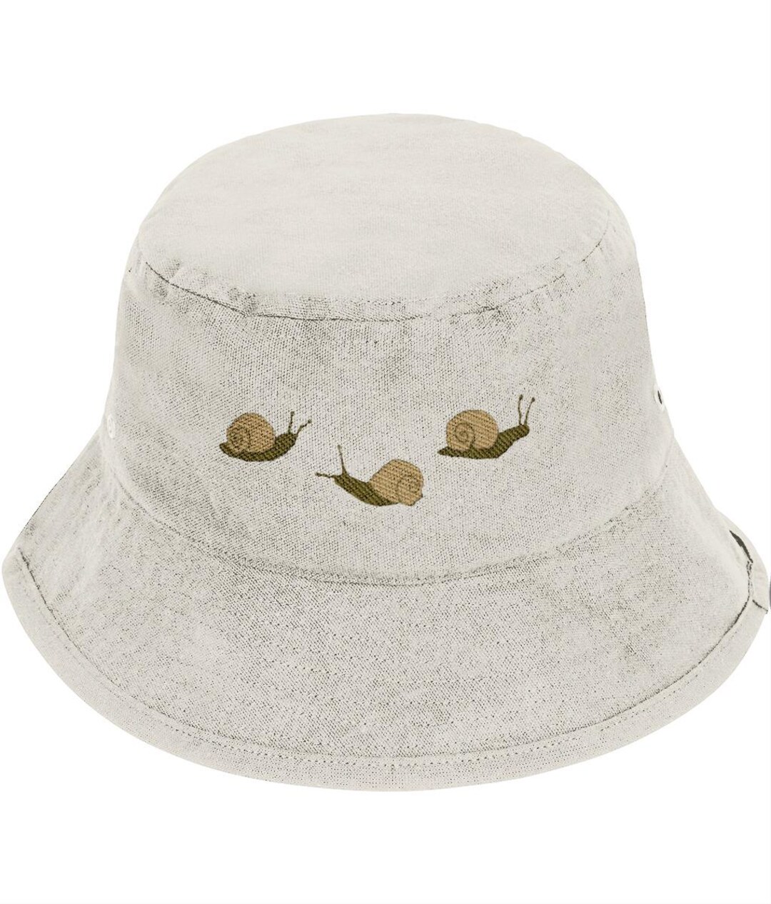 Snail Embroidered Bucket Hat, Snail Hat, Embroidered Snail Bucket Hat ...