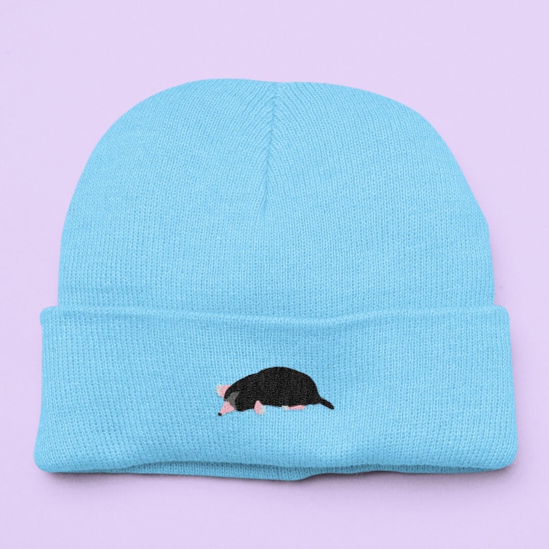 Mole Beanie Hat Mole Animal Mole Hat Embroiderd Mole Hat - Etsy