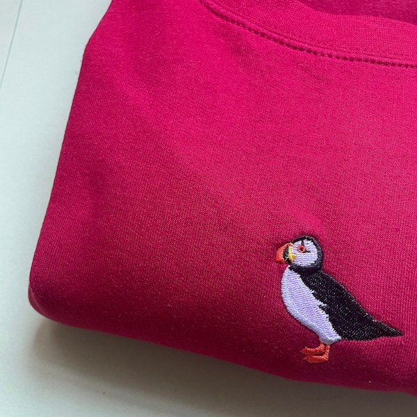 Puffin Embroidery - Etsy