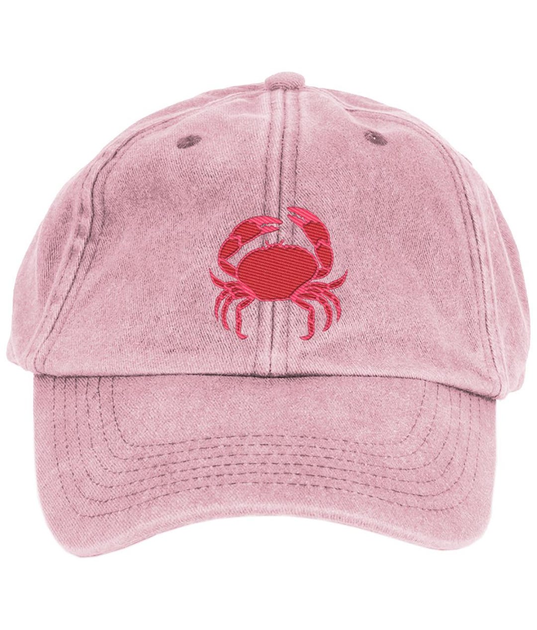 Crab Cap, Red Crab Cap, Embroidered Crab Cap, Crab Cap, Ocean ...