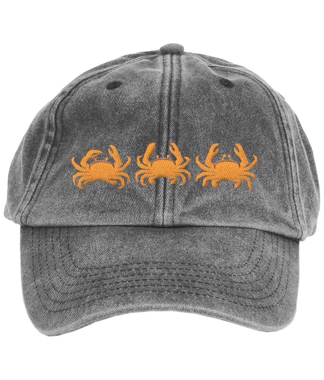 Crab Embroidered Cap, Crabs, Crab Cap, Embroidered Crabs, Baseball Cap ...