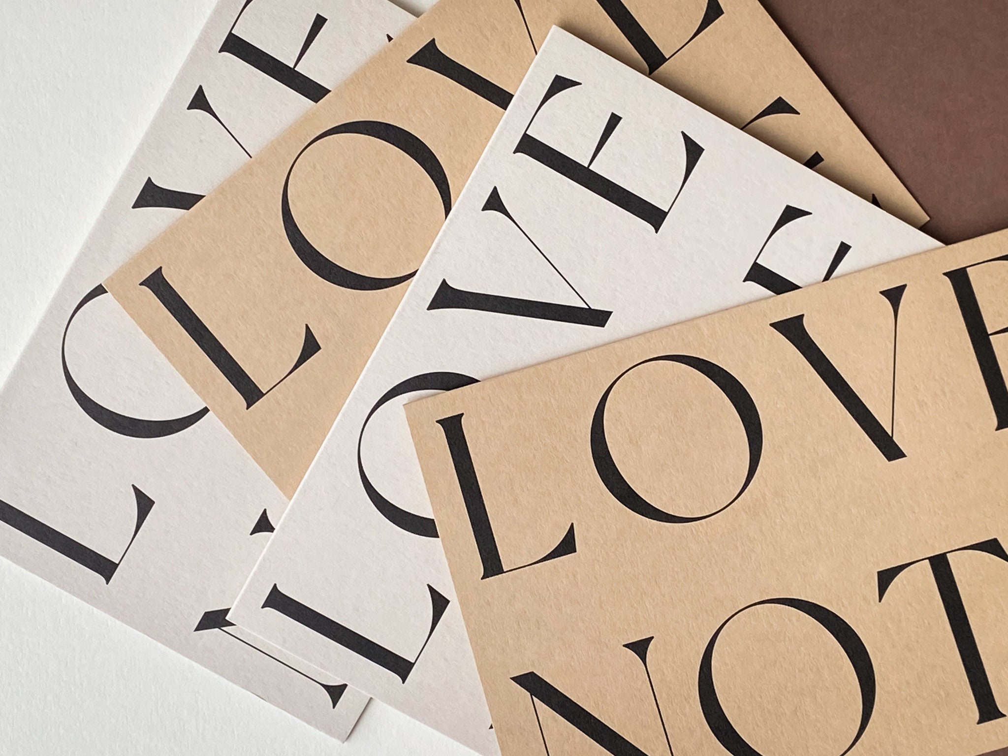 Love Note | Blank A6 Folded Note Card - Etsy