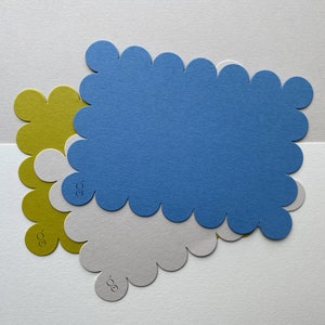 Blank Note Card | Minimalist Scalloped Edged Gold Foil A6 Card - Etsy