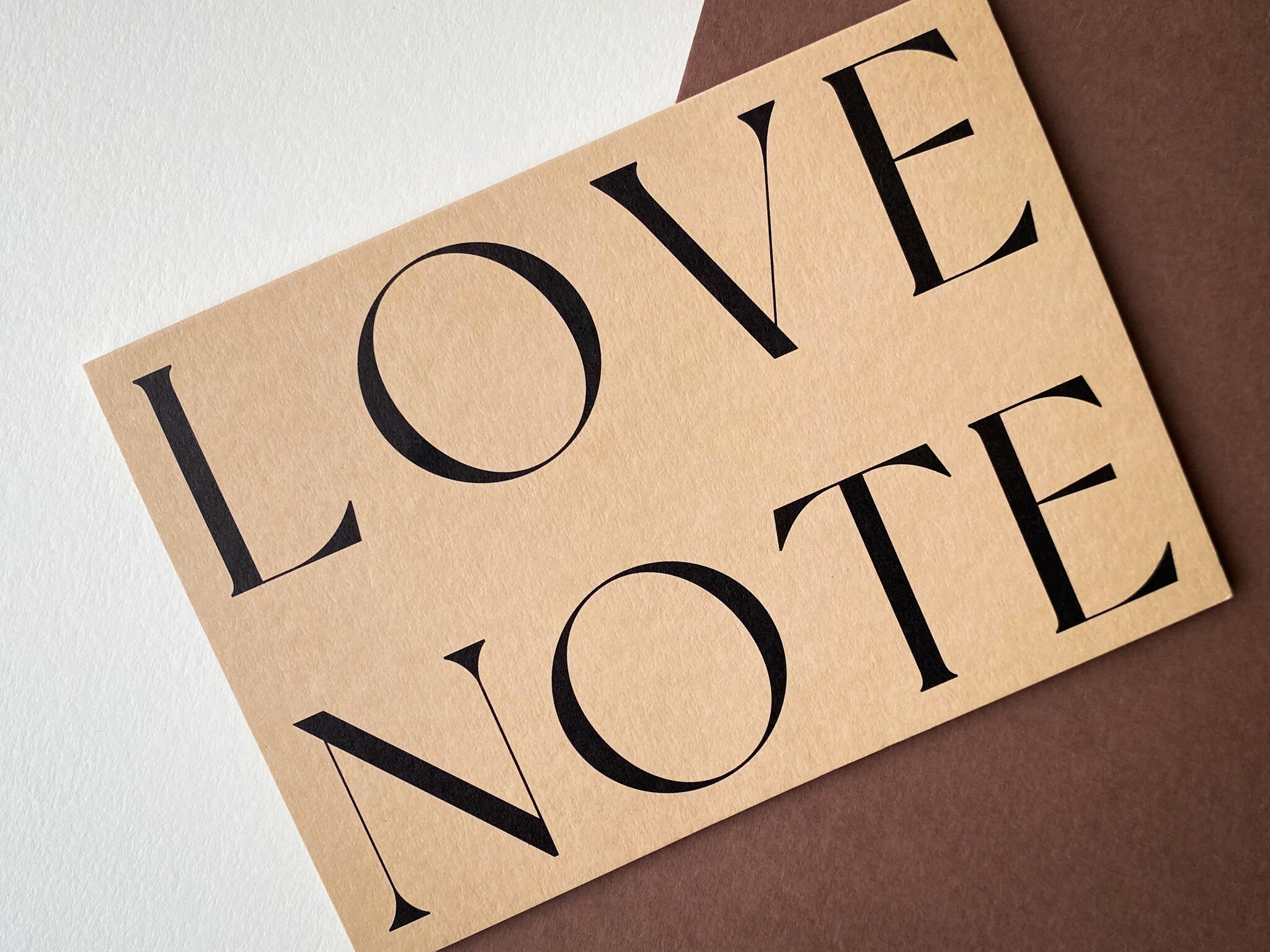 Love Note | Blank A6 Folded Note Card - Etsy