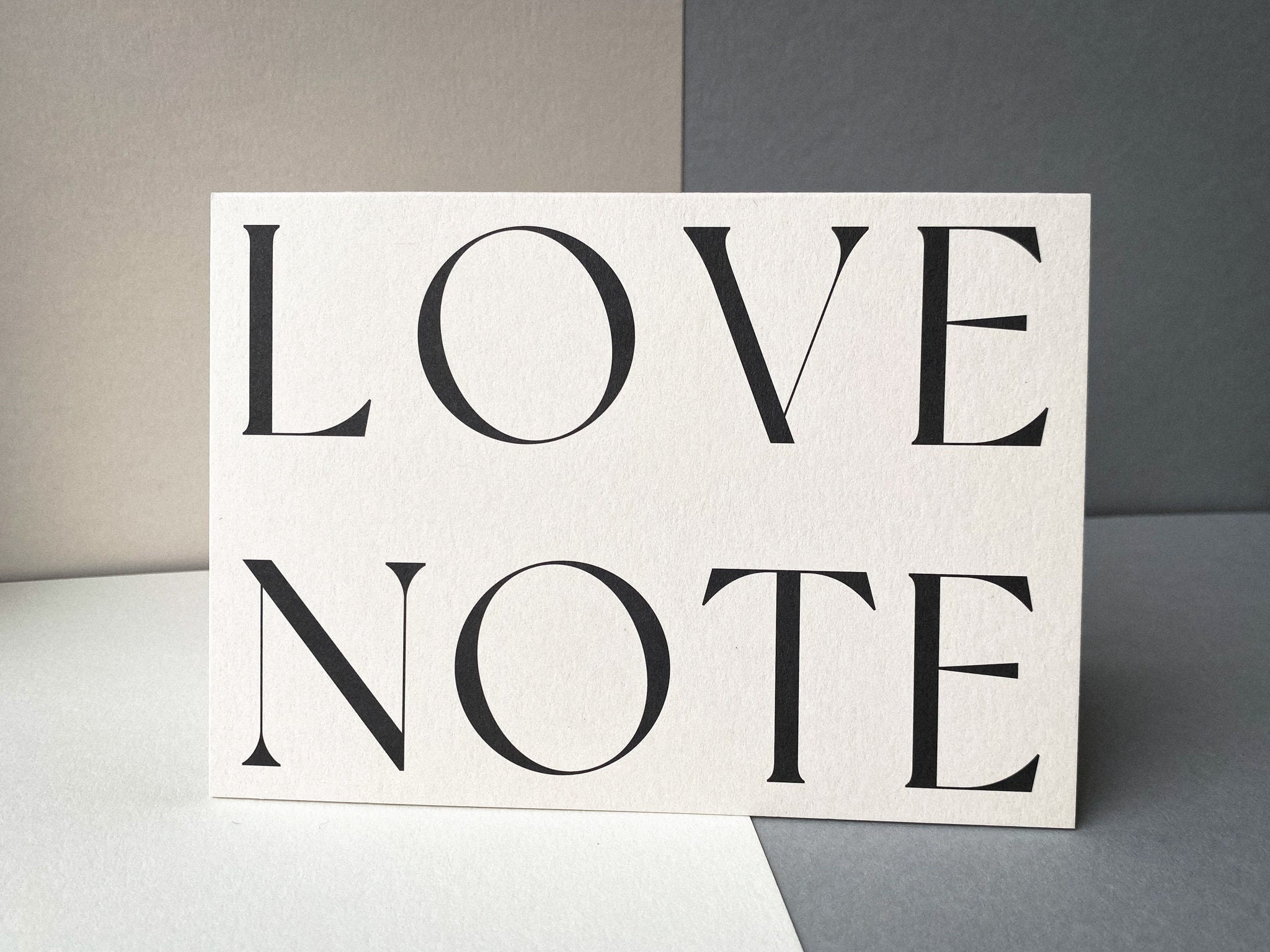Love Note | Blank A6 Folded Note Card - Etsy