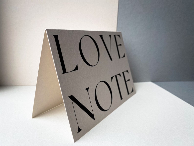 Love Note | Blank A6 Folded Note Card - Etsy