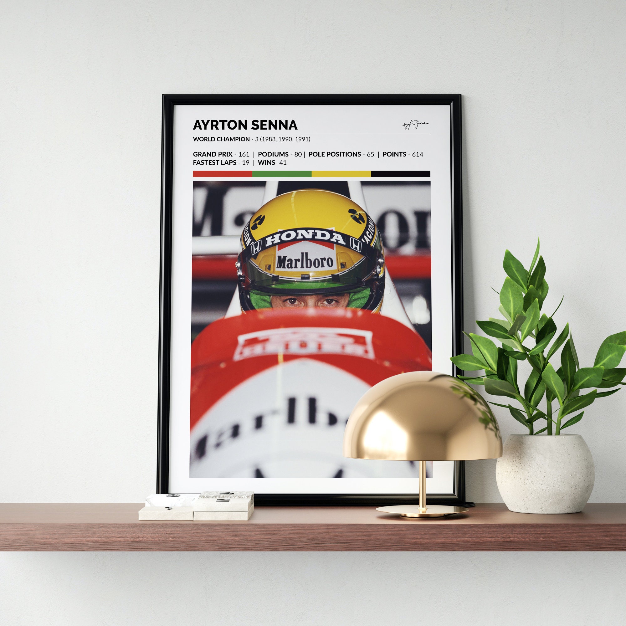 F1 Ayrton Senna Poster Framed Ayrton Senna Print Framed - Etsy Australia
