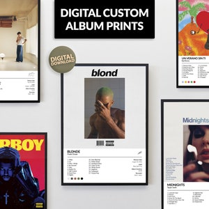 Custom Album Poster Digital Download , Custom Digital Album Art Poster ...