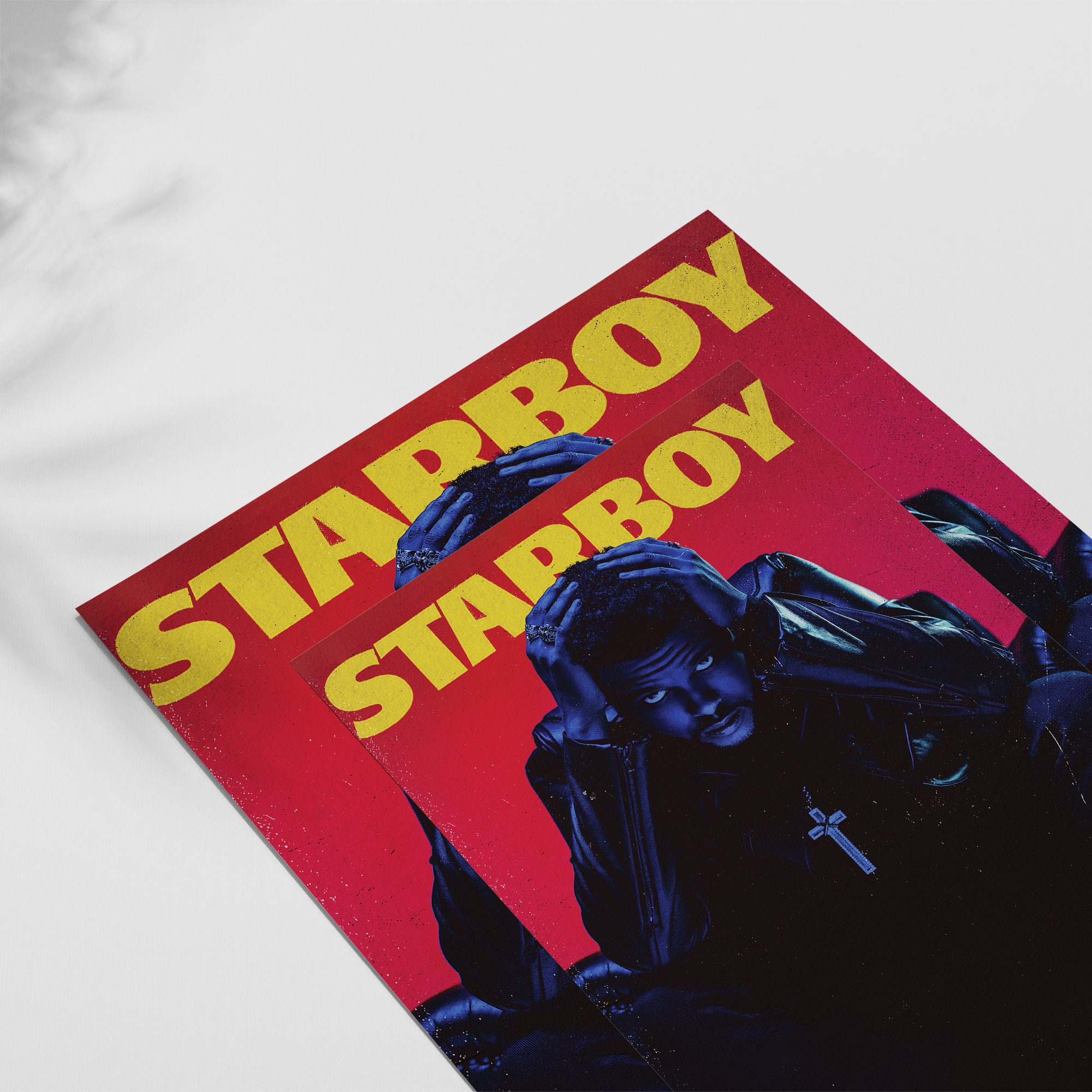Weeknds Starboy Album Cover Poster Print, Weeknds Poster, Starboy Album ...