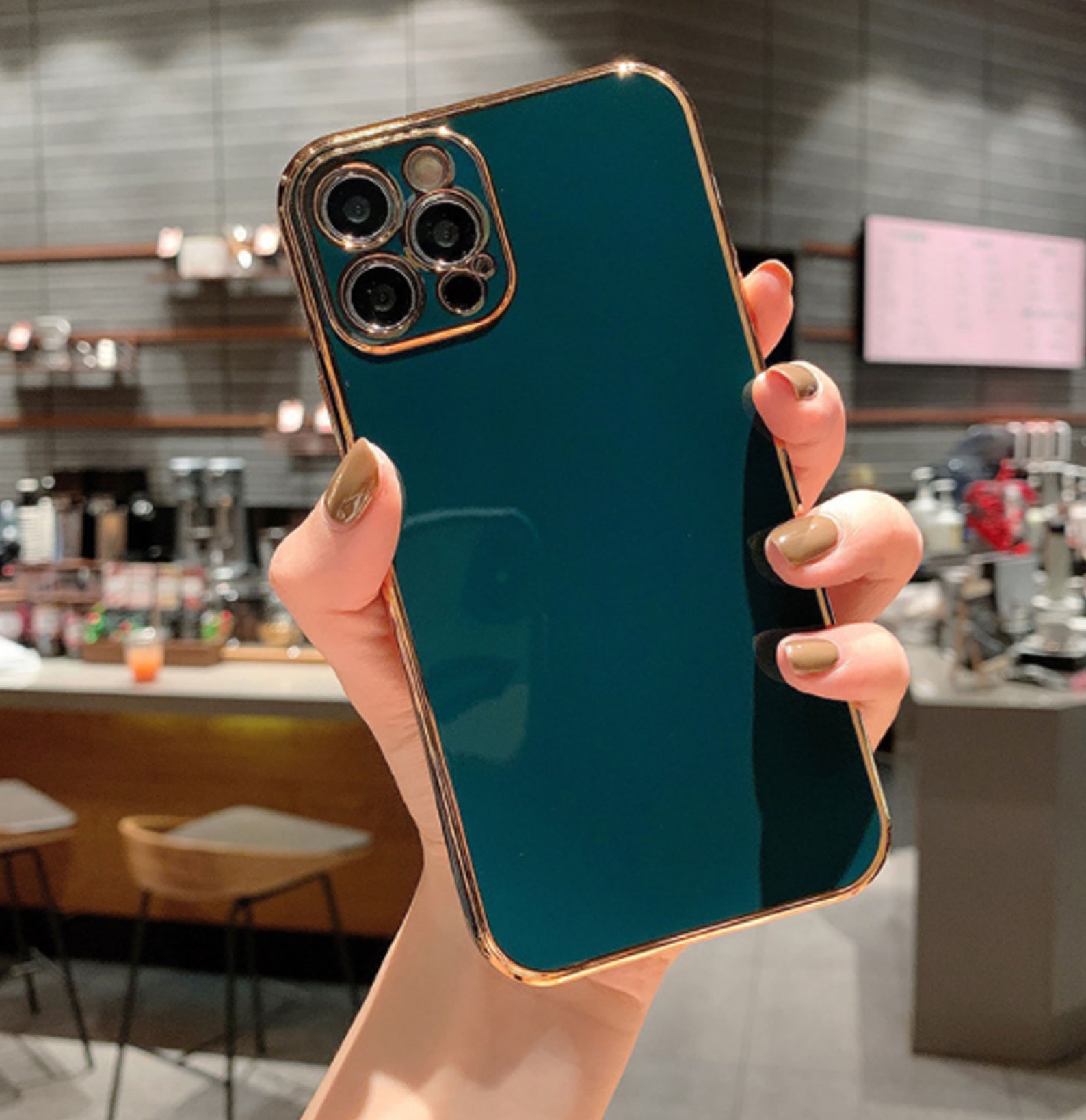 Luxury Gold Accent Rich iPhone Case, Hard Case, Pretty Cute,i-phone 7/8 ...