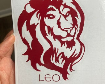 Leo Decal | Etsy