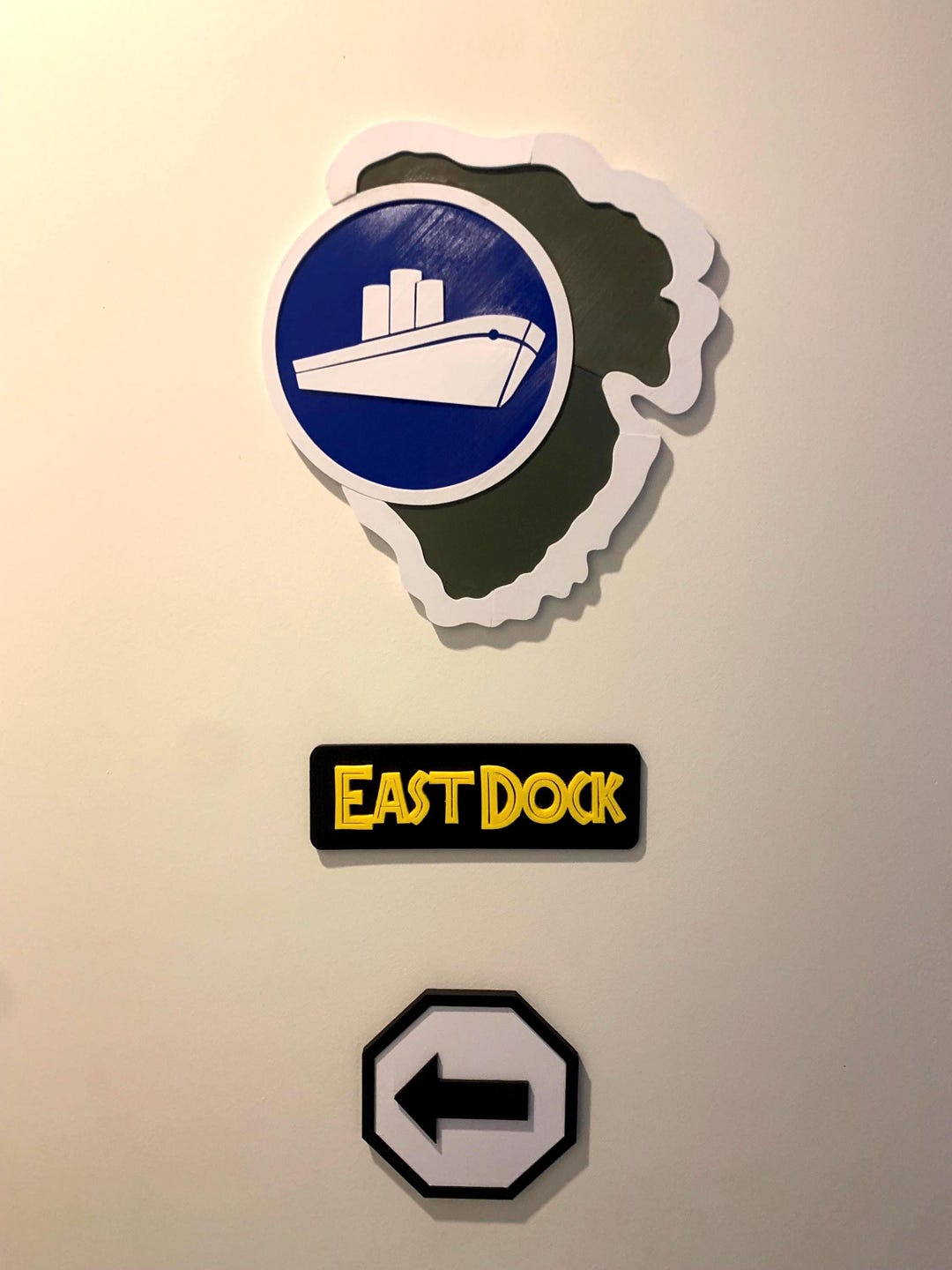 Jurassic Park East Dock Sign STL – 3D Printable Multi-color Press-fit ...