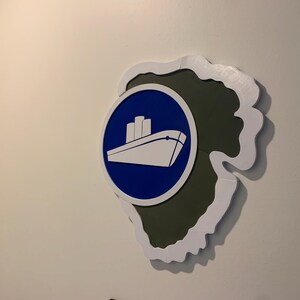 Jurassic Park East Dock Sign 3D Print Model - 1:3 Scale STL (digital ...