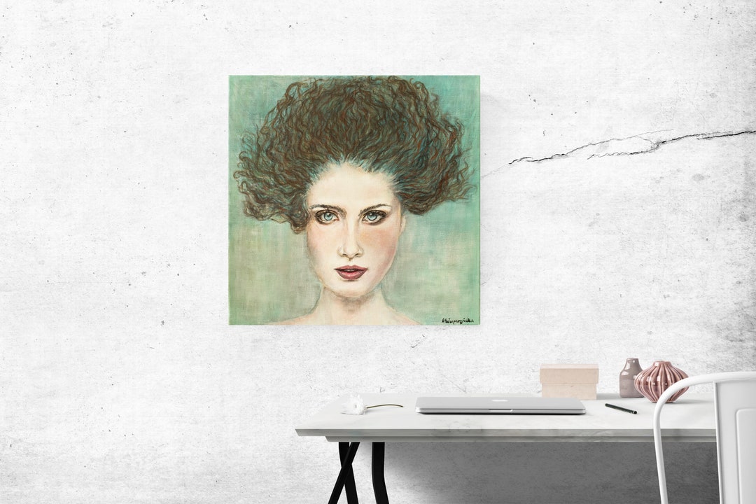 Chimera Acrylic Painting Portrait 40x40 - Etsy