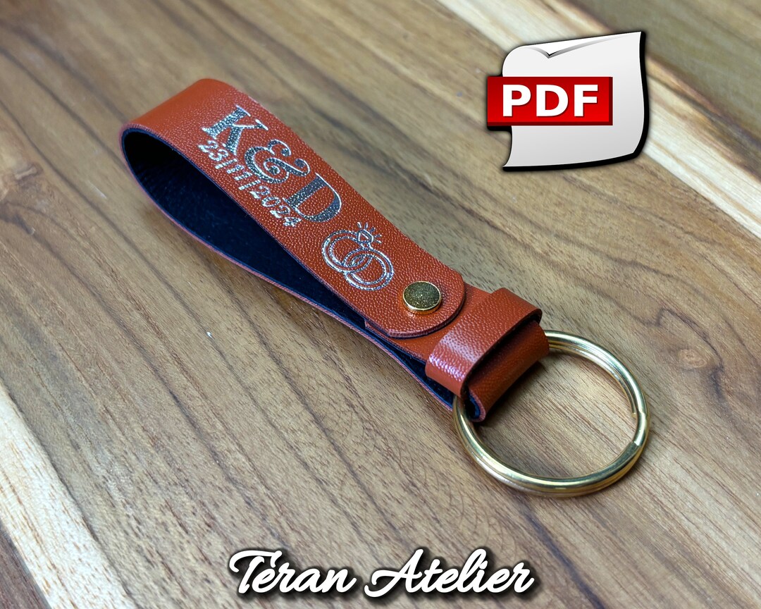 Leather Loop Keyring PDF Pattern, Simple DIY Template - Etsy