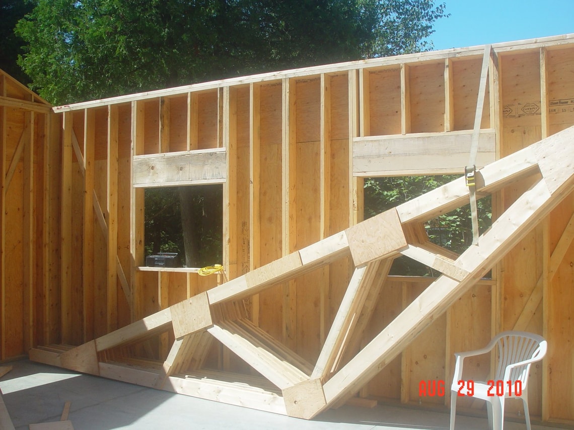 Truss Plans Walls Plans Floor Plans Package of 4 Plans How - Etsy