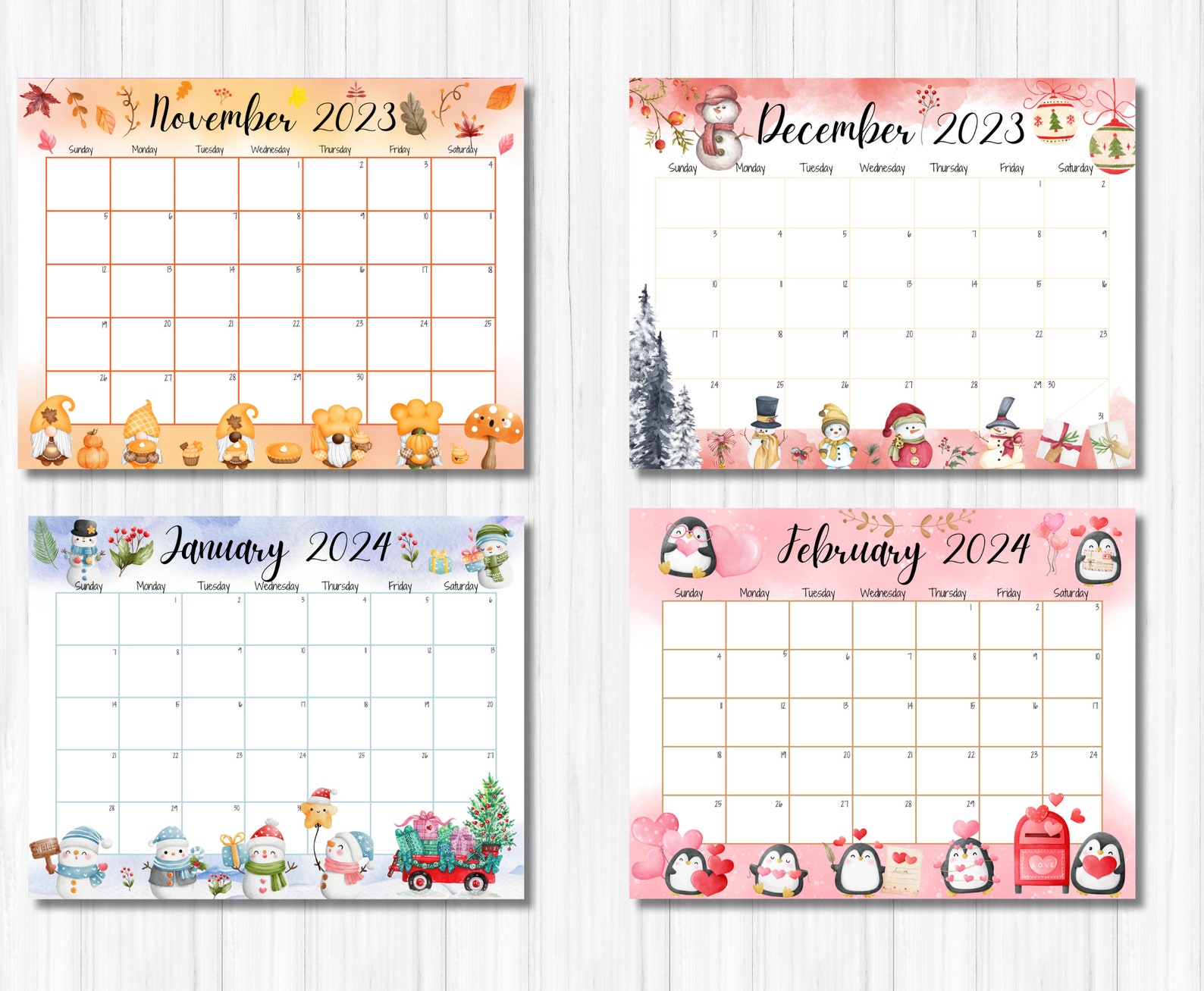 EDITABLE Academic Calendar, Printable Fillable Planner, Homeschool ...