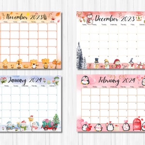 EDITABLE Academic Calendar, Printable Fillable Planner, Homeschool ...