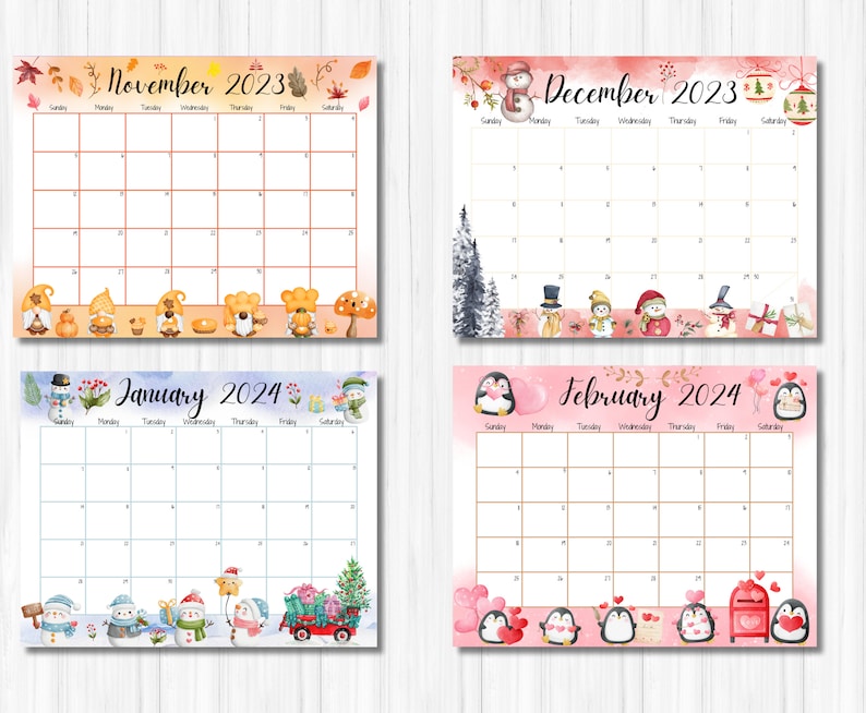 EDITABLE Academic Calendar, Printable Fillable Planner, Homeschool ...