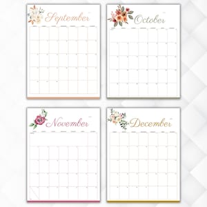 EDITABLE Monthly Calendar 2025, Printable Monthly Planner, 2025 Planner ...