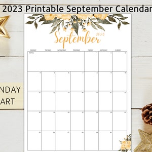 Printable September Calendar 2023 Homeschool Planner Weekly - Etsy