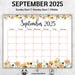 EDITABLE September 2025 Calendar, Homeschool Calendar, Academic ...